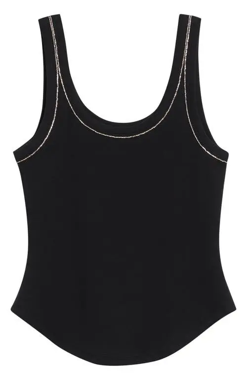 Cinq À Sept Wilma Crystal-embellished Tank - Black