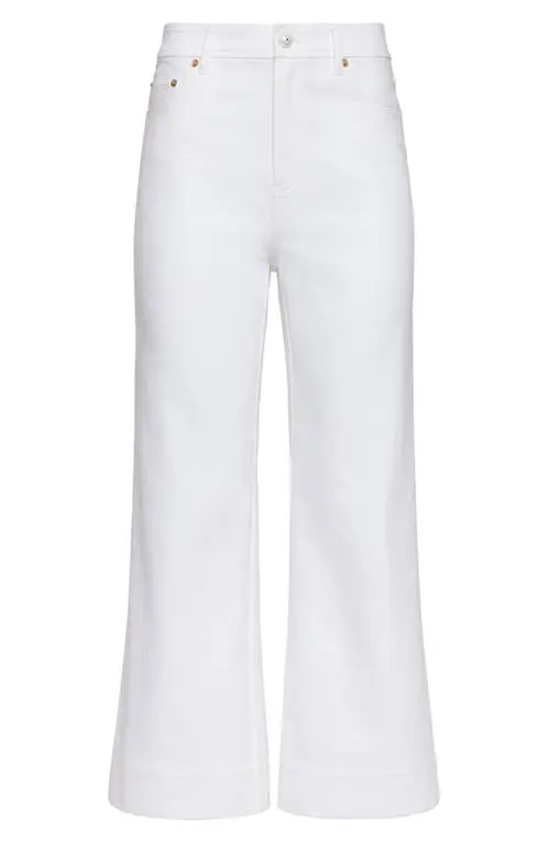 Cinq À Sept Joey Ankle Wide Leg Jeans - White