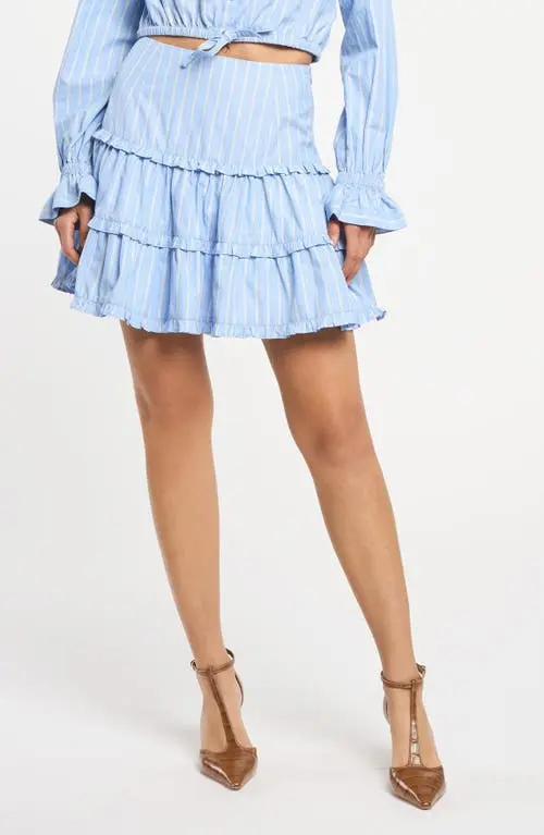 Cinq À Sept Thea Lili Striped Miniskirt - Blue Multi