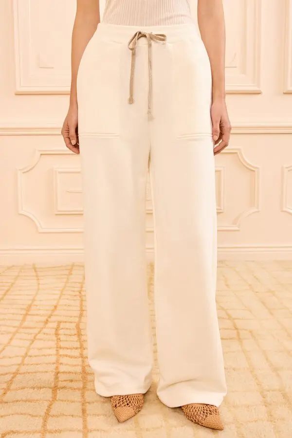 Ulla Johnson Calden Terry Pants - Creme