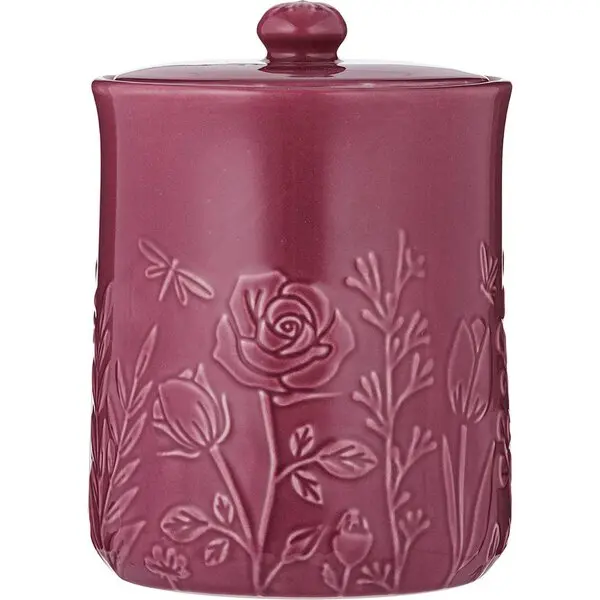 MASON CASH In The Meadow Medium Storage Crock - Purple