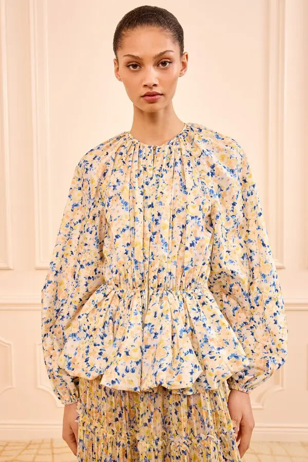 Ulla Johnson Rana Peplum Jacket - Daffodil