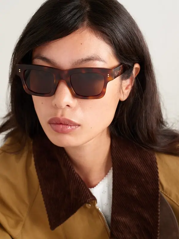 JW Anderson Rectangular-frame Sunglasses - Tortoiseshell