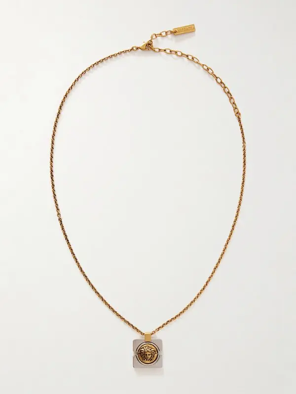 Versace Medusa Chain Necklace - Metallic