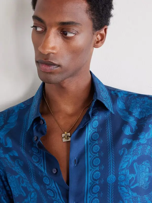 Versace Medusa Chain Necklace - Metallic
