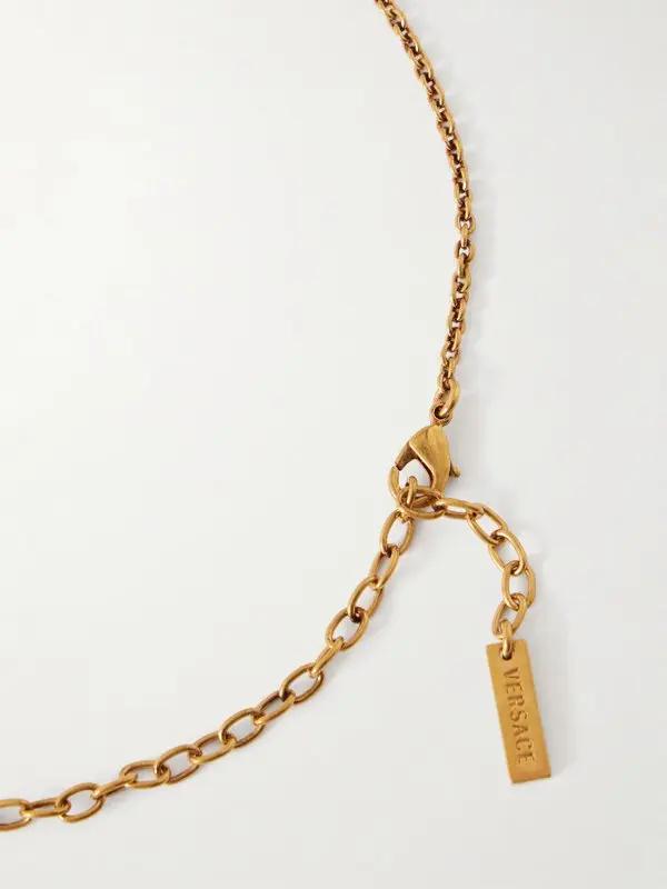 Versace Medusa Chain Necklace - Metallic