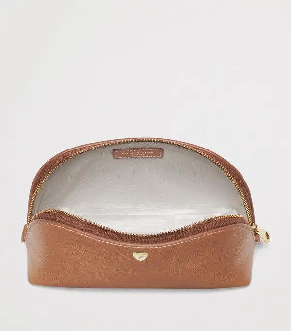 ASPINAL OF LONDON Small Grained Leather Cosmetics Case