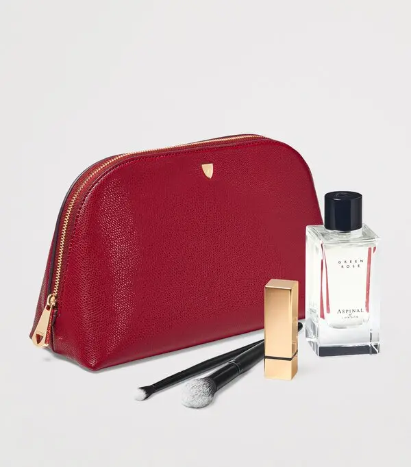 ASPINAL OF LONDON Large Grained Leather Cosmetics Case