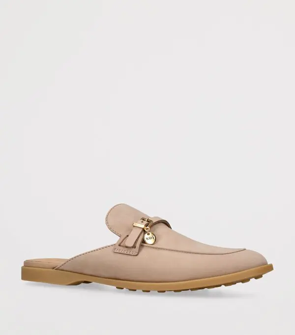 TOD'S Suede Slippers - Pink