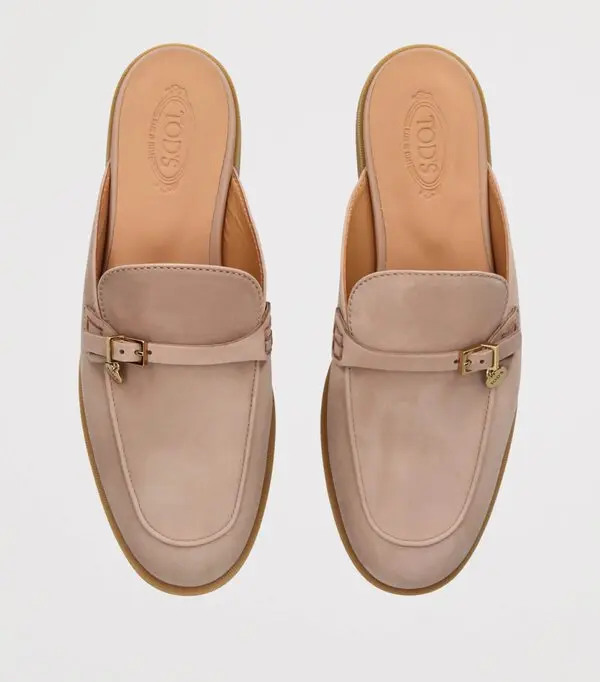 TOD'S Suede Slippers - Pink