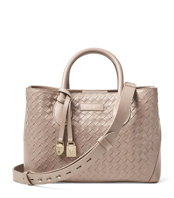 ASPINAL OF LONDON Midi Leather London Tote Bag - Neutral