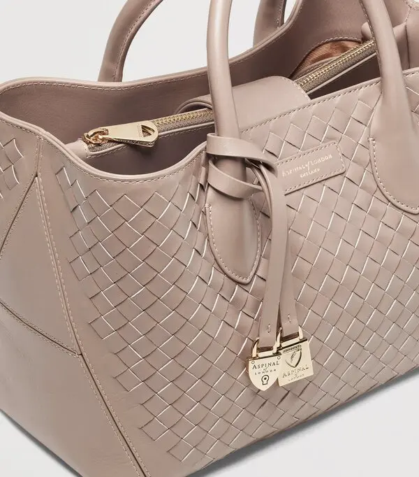 ASPINAL OF LONDON Midi Leather London Tote Bag - Neutral