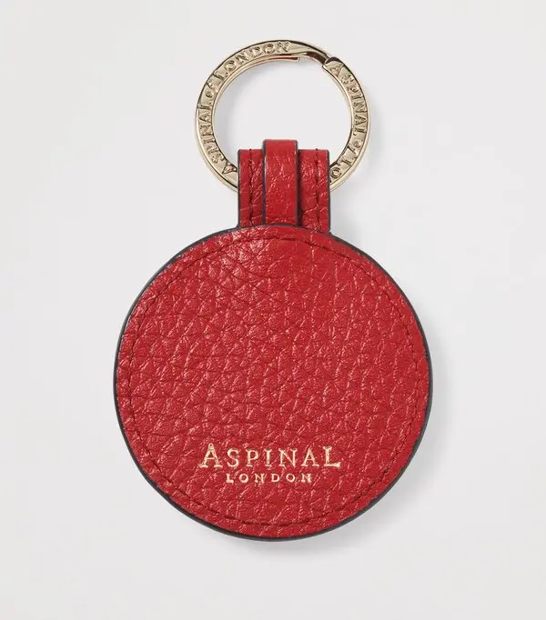 ASPINAL OF LONDON Leather Keyring With Bee Detail