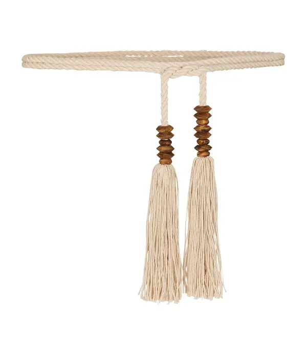 Balmain Cotton Rope Tie Belt - Beige