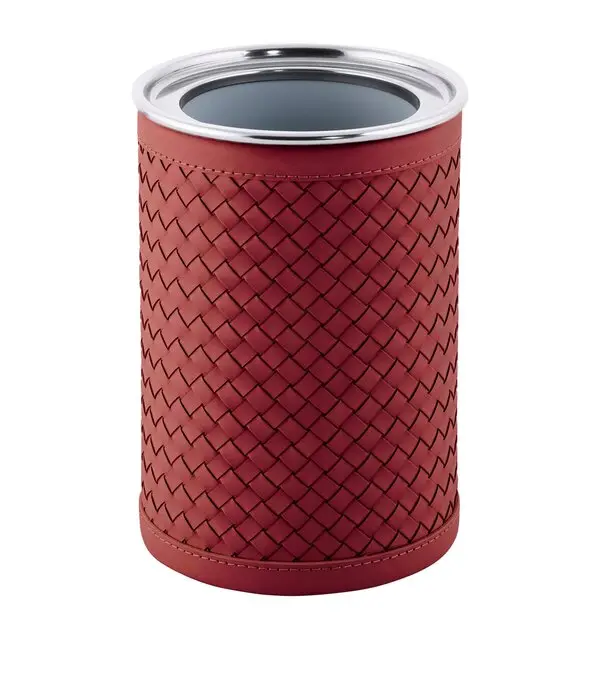 RIVIERE Leather Menfi Champagne Cooler - Red