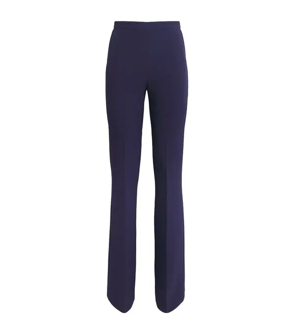 Safiyaa Crepe Flared Tailored Trousers