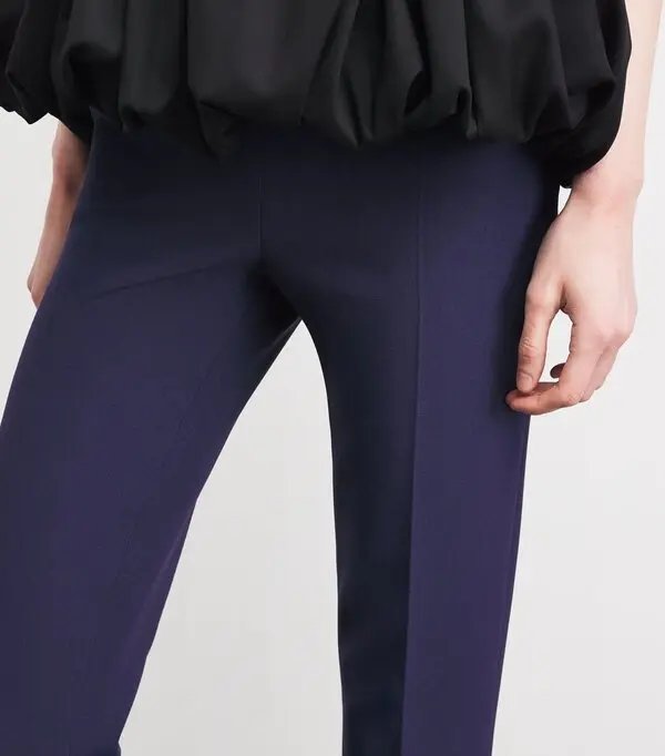 Safiyaa Crepe Flared Tailored Trousers