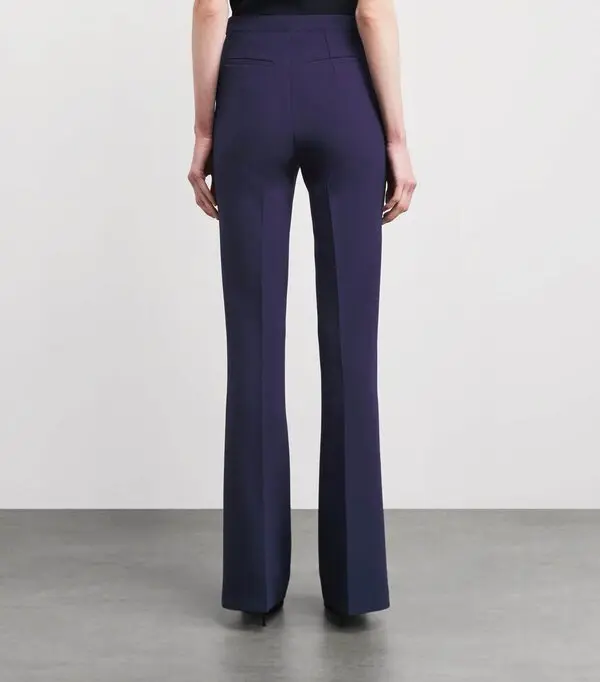 Safiyaa Crepe Flared Tailored Trousers