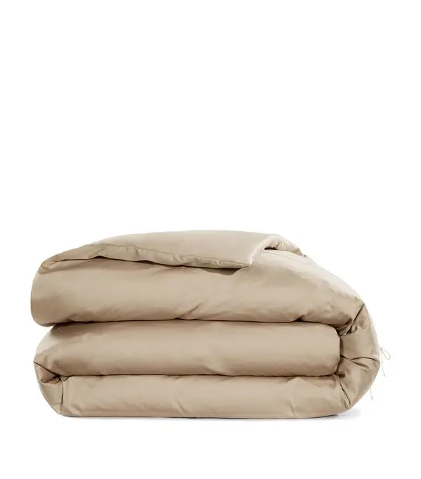 HAMAM Organic Cotton Core Blossom Super King Duvet Cover - Neutral