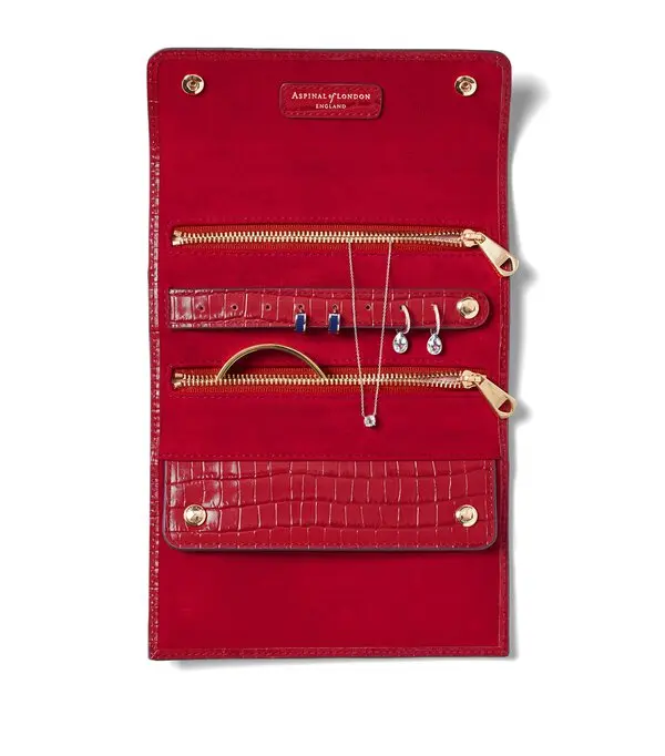 ASPINAL OF LONDON Leather Jewellery Roll