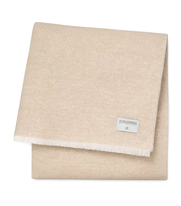SCHLOSSBERG Wool-cashmere Dina Throw - Beige
