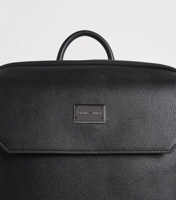 Emporio Armani Leather Backpack