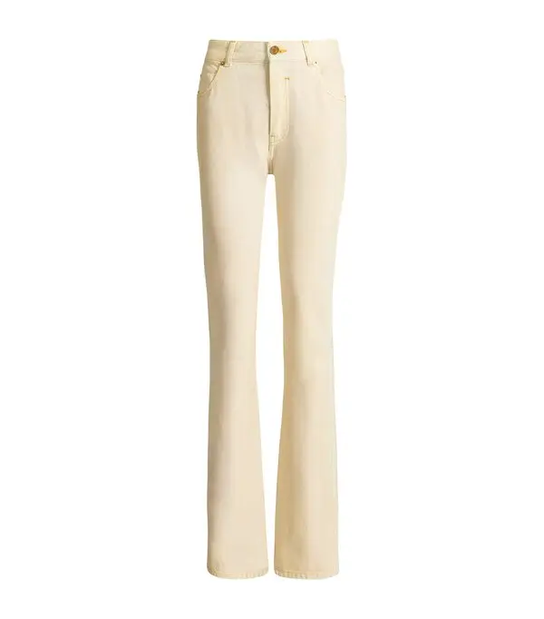 Balmain Faded High-rise Flare Jeans