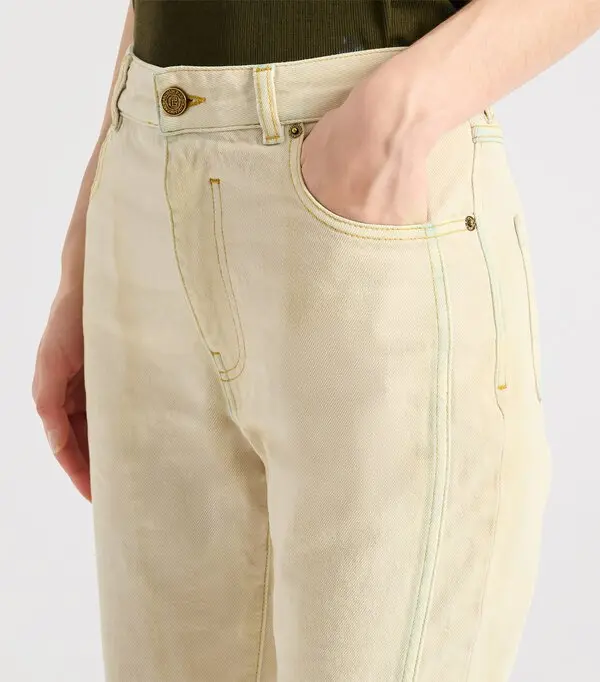 Balmain Faded High-rise Flare Jeans
