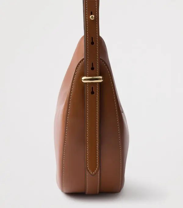 Prada Leather Arqué Shoulder Bag