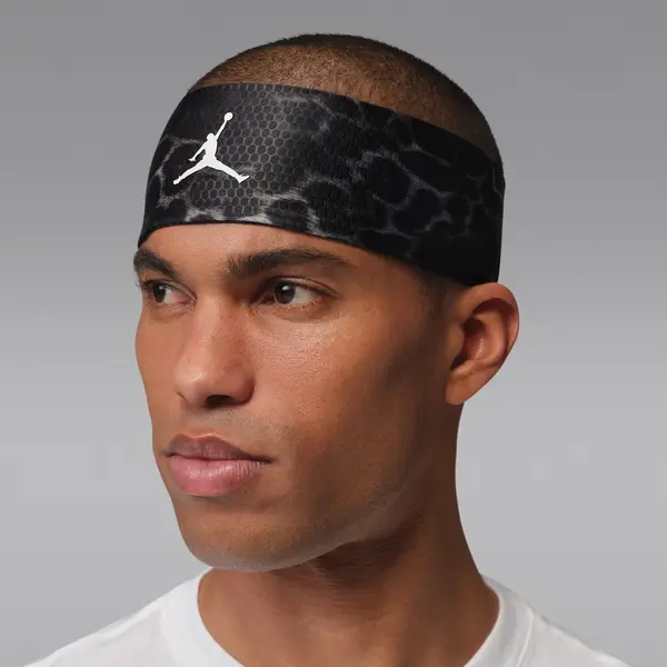 JORDAN Dri-fit Printed Performance Sport Headband - Black