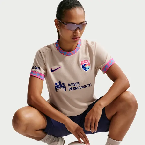 Nike San Diego Wave Fc Stadium Edition Dri-fit Replica Jersey