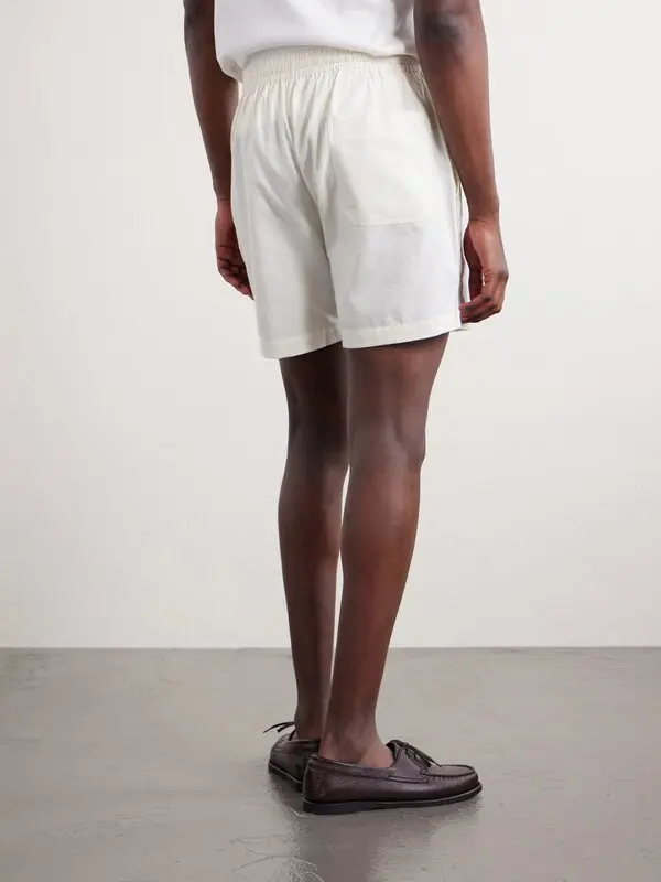 KARDO Olbia Straight-leg Khadi Cotton Shorts