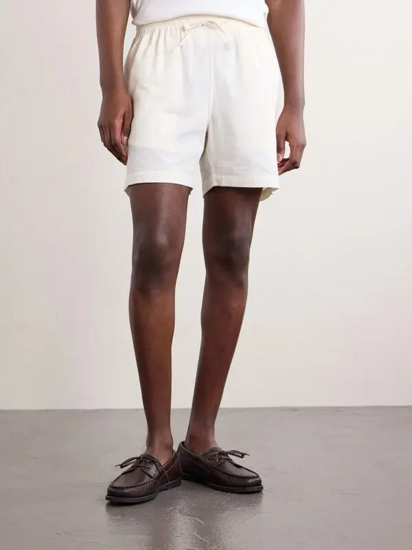 KARDO Olbia Straight-leg Cotton Drawstring Shorts