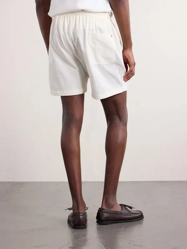 KARDO Olbia Straight-leg Cotton Drawstring Shorts