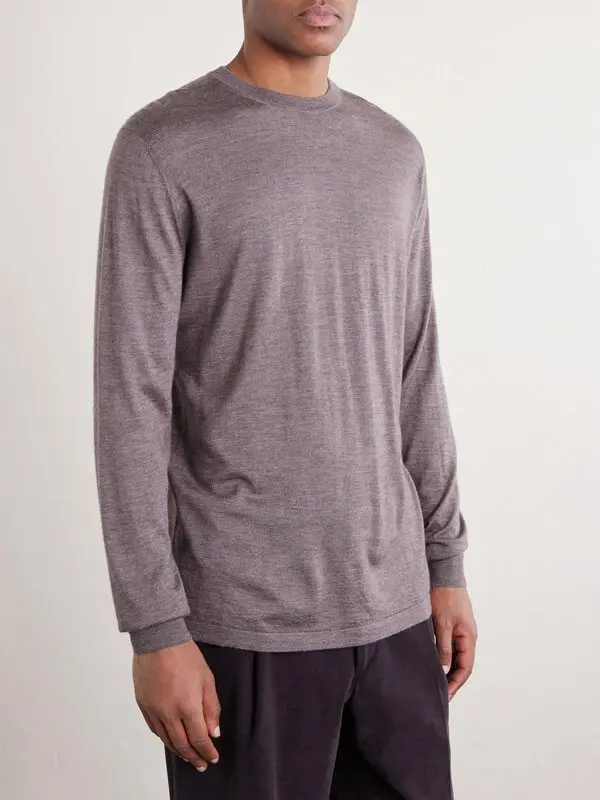 Thom Sweeney Crewneck Sweater - Brown