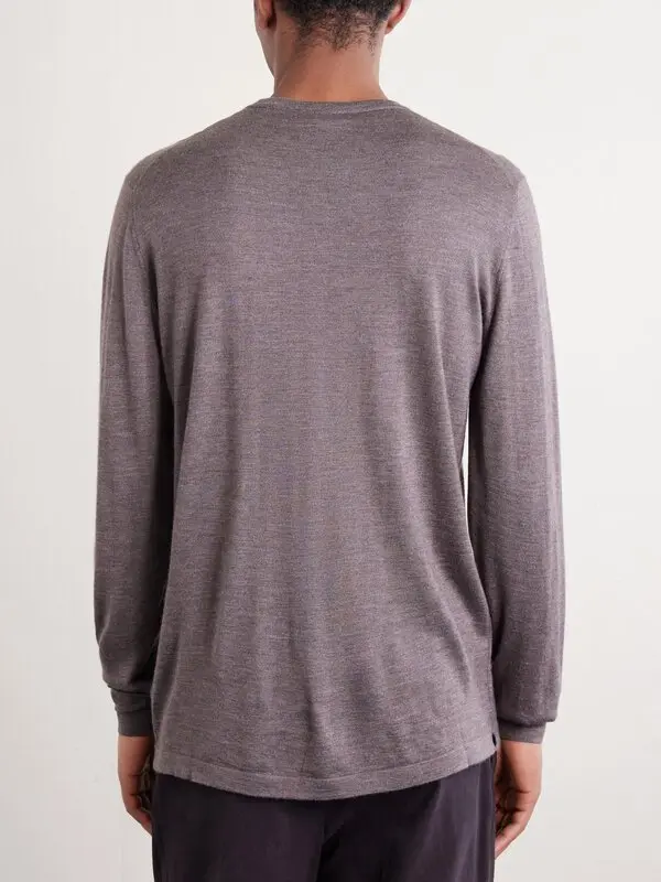 Thom Sweeney Crewneck Sweater - Brown