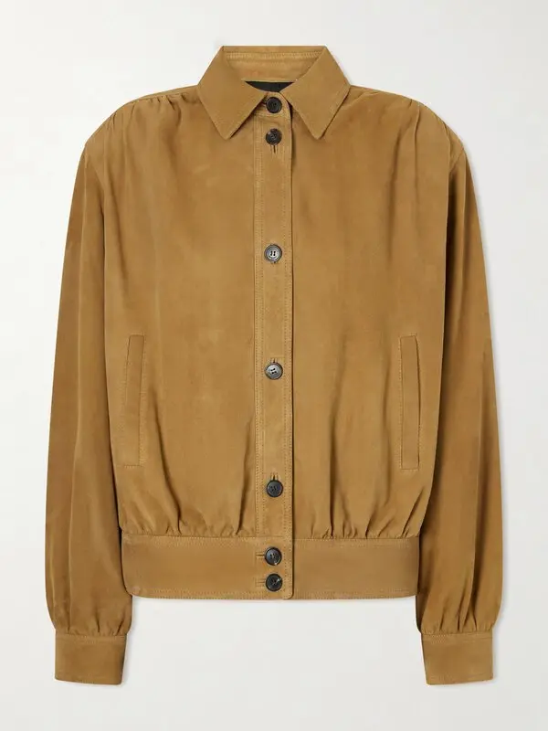 Saint Laurent Suede Blouson Jacket