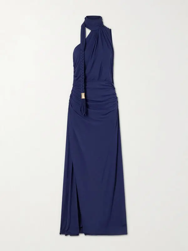 Simkhai Moira Ruched Gown - Blue