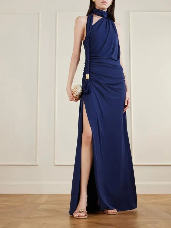 Simkhai Moira Ruched Gown - Blue