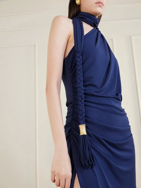 Simkhai Moira Ruched Gown - Blue