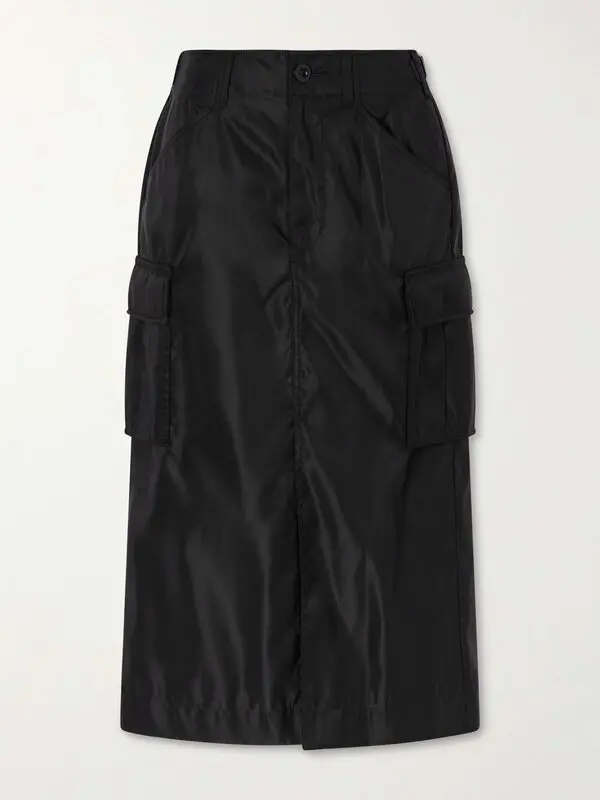 Sacai Padded Twill Midi Skirt