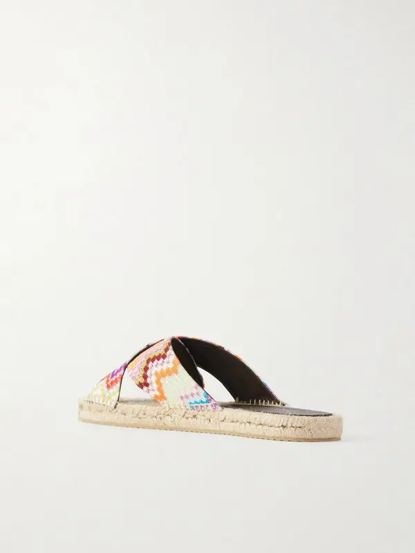 Missoni Harlow Striped Woven Espadrilles - Multi