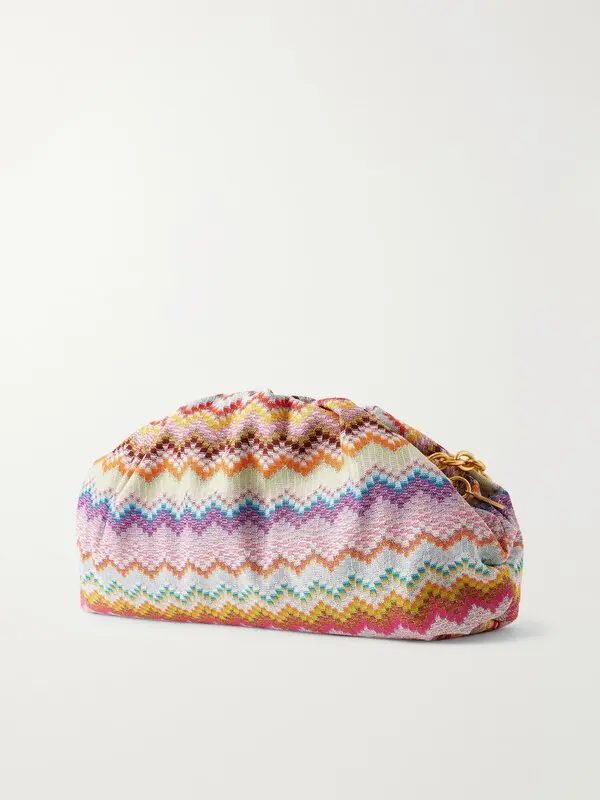 Missoni Large Striped Lurex Pouch
