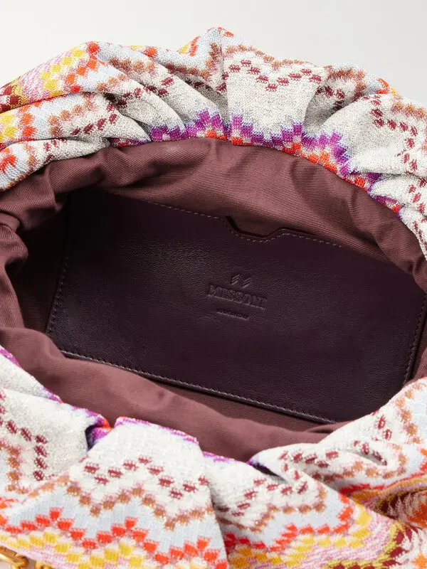 Missoni Large Striped Lurex Pouch