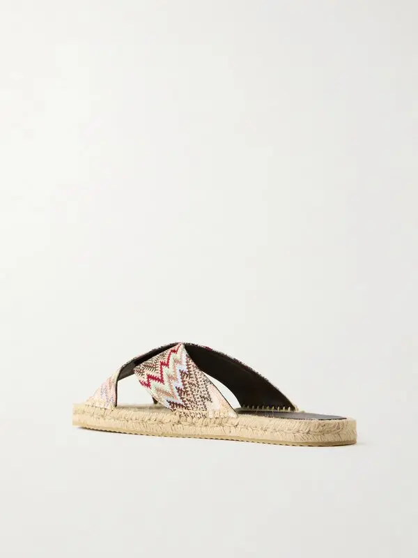 Missoni Harlow Striped Woven Espadrilles - Neutrals