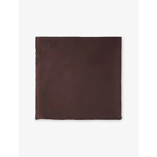 Monday Swimwear Square Woven Headscarf - Espresso Rayon
