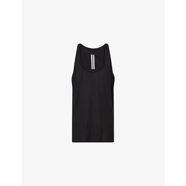 Rick Owens Pony Scoop-neck Cotton Tank Top
