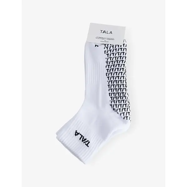 TALA Pilates Grip Socks Pack Of Two - White