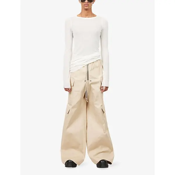 Rick Owens Cargobelas Wide-leg Trousers - Sand