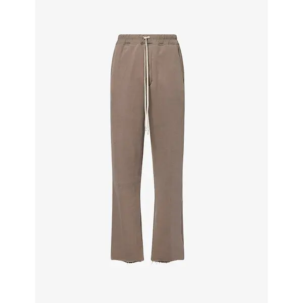 Rick Owens Dietrich Drawstring-waistband Cotton Trousers - Dust